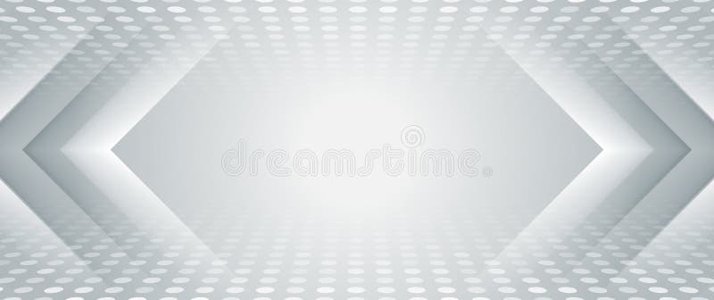 Modern Technological Design. Abstract High-tech Grey Background with ...