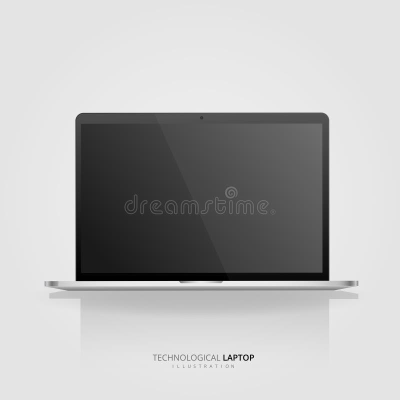 Modern Technological Laptop Vector Design Stock Illustration ...