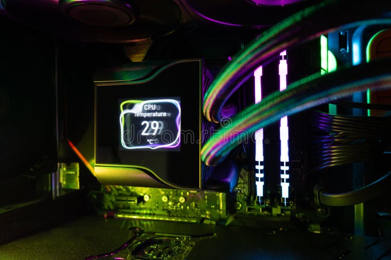 Modern and Technologically Advanced Water-cooled System Unit for Gamers ...