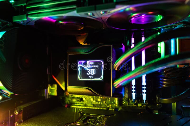 Modern and Technologically Advanced Water-cooled System Unit for Gamers ...