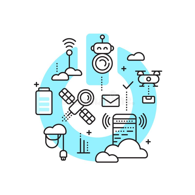 Modern Technologies. Concept Illustration. Stock Illustration ...