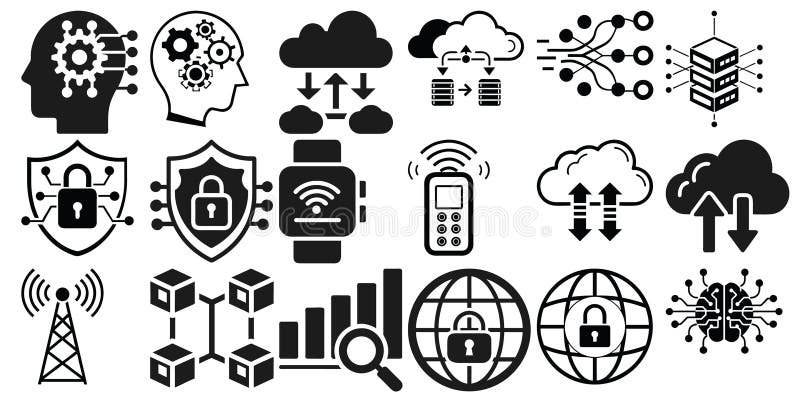 Modern Technologies Illustrated with Cloud Computing Smart Devices and Data Security Concepts ...