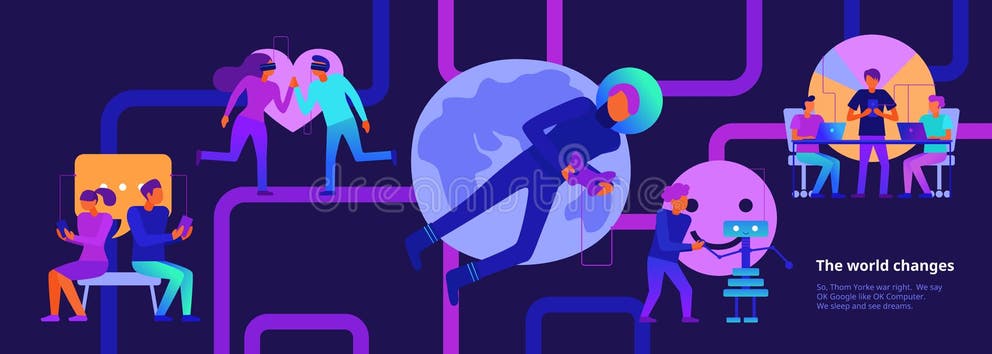 Modern Technologies Illustration Stock Vector - Illustration of ...