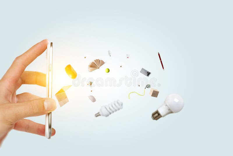 Modern Technologies and Innovation . Mixed Media Stock Image - Image of ...