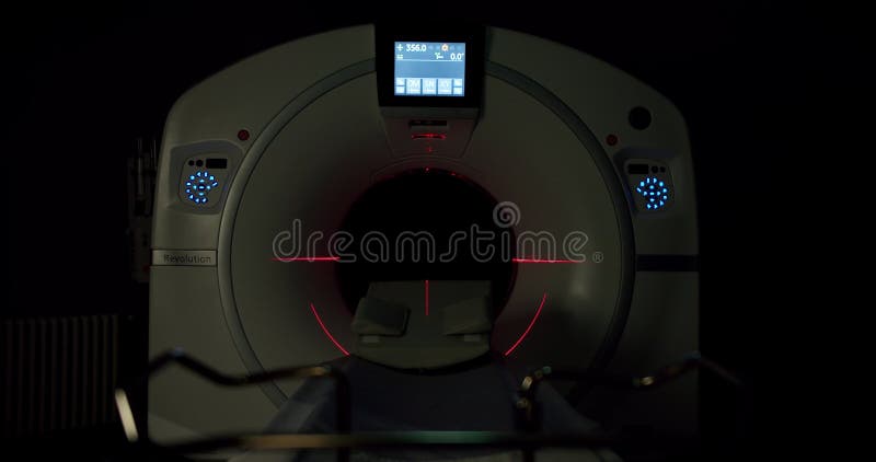 Magnetic Resonance Imaging Machine. Hospital Room with Tomograph. Stock ...