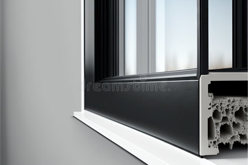 Modern Technologies Plastic Windows Profile with Double-glazed Windows ...