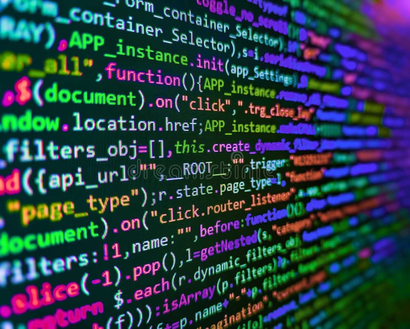 Modern Technologies Web Cascading Design Software Developer Programming Code On Computer