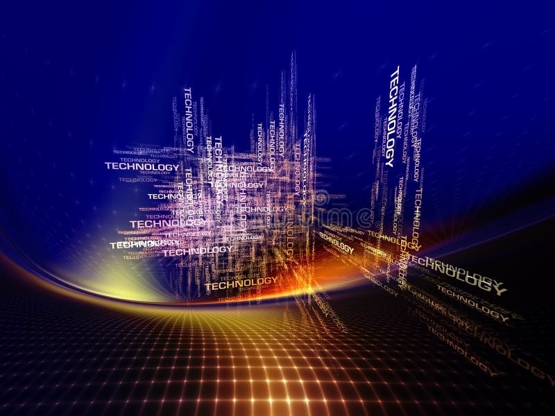 Modern Technology Abstract stock illustration. Illustration of internet ...