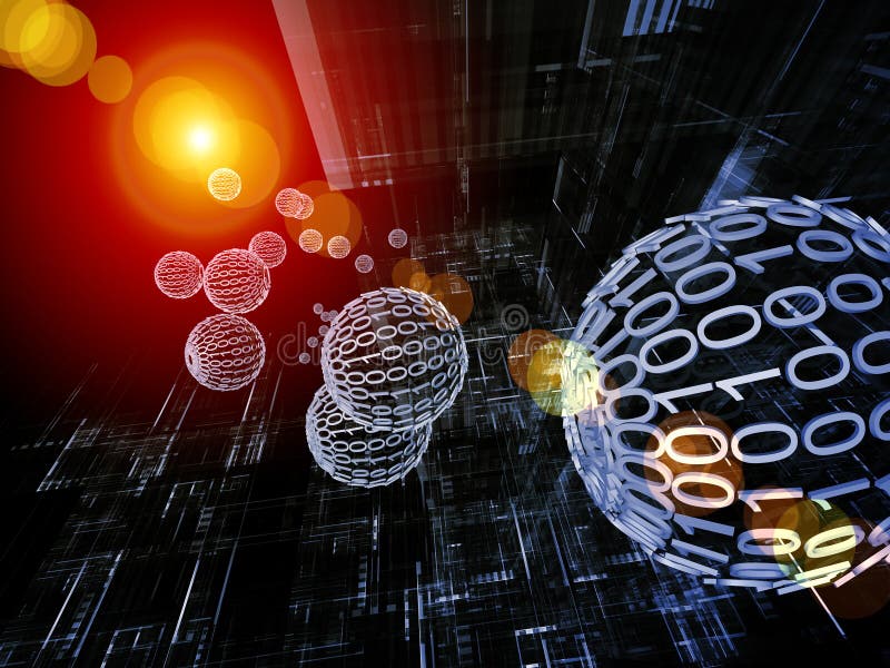 Modern Technology Abstract stock illustration. Illustration of ...