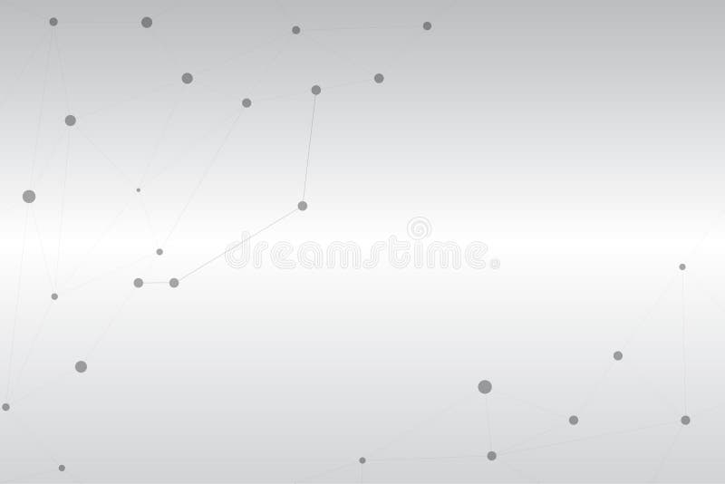Modern Technology Abstract BG Connection in Grey Background. Stock ...