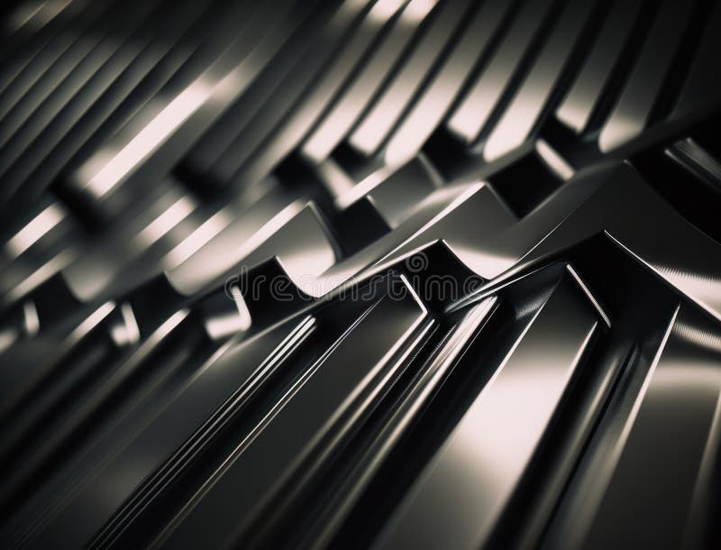 Modern Technology Abstract Texture with Diagonal Metallic Lines Created ...