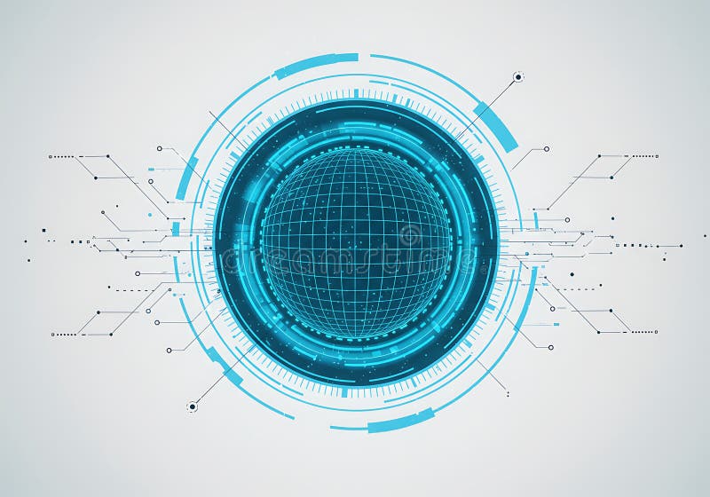 Modern Technology Backgrounds Stock Illustration - Illustration of data ...