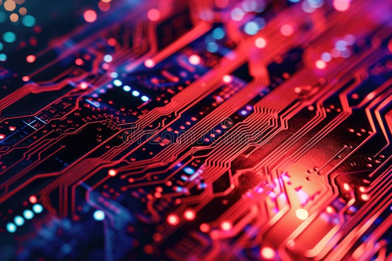 Modern Technology Circuit Board Texture Background Design Stock ...