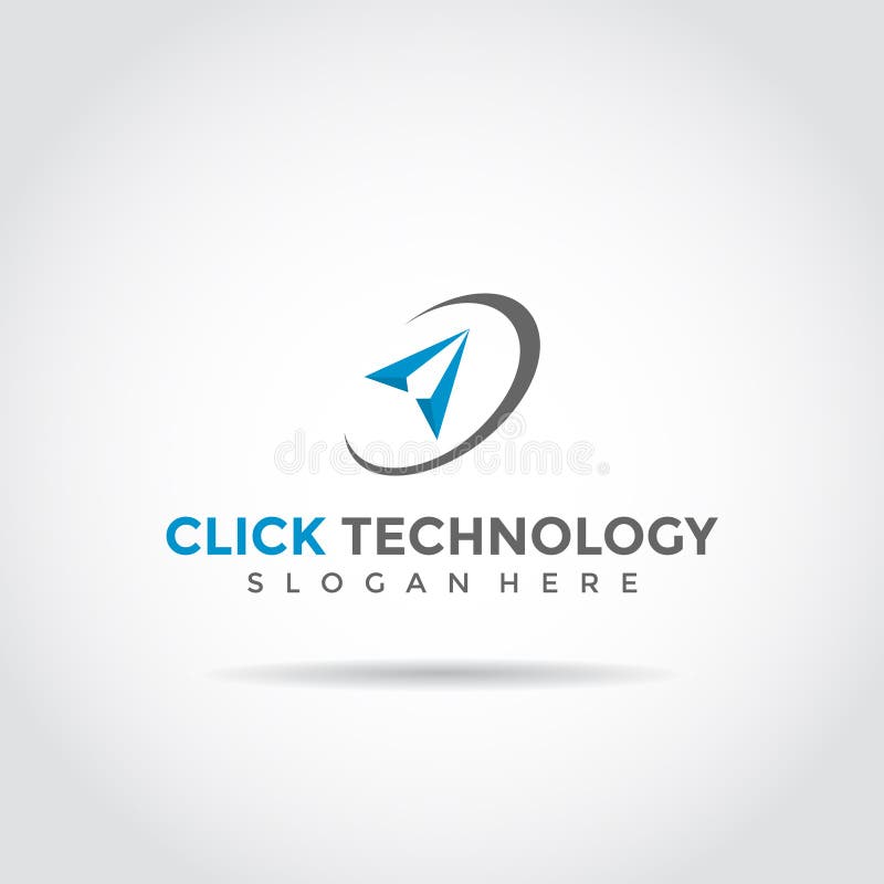Modern Technology Click Logo Design. Vector Illustration Eps.10 Stock ...