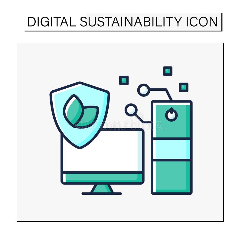 Modern Technology Color Icon Stock Vector - Illustration of business ...