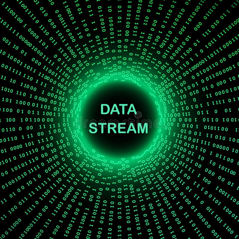 Modern Technology Concept Binary Code Digital Background Stock Vector - Illustration of laptop ...