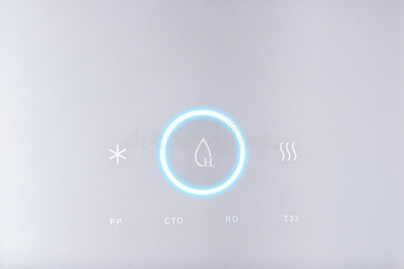 Modern Technology Concept. Touch Panel with Glowing Indicator ...