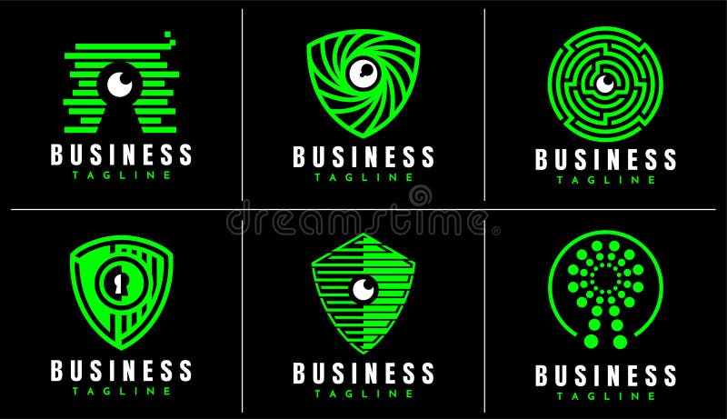 Modern Technology Cyber Shield Logo Design. Digital Technology Security ...