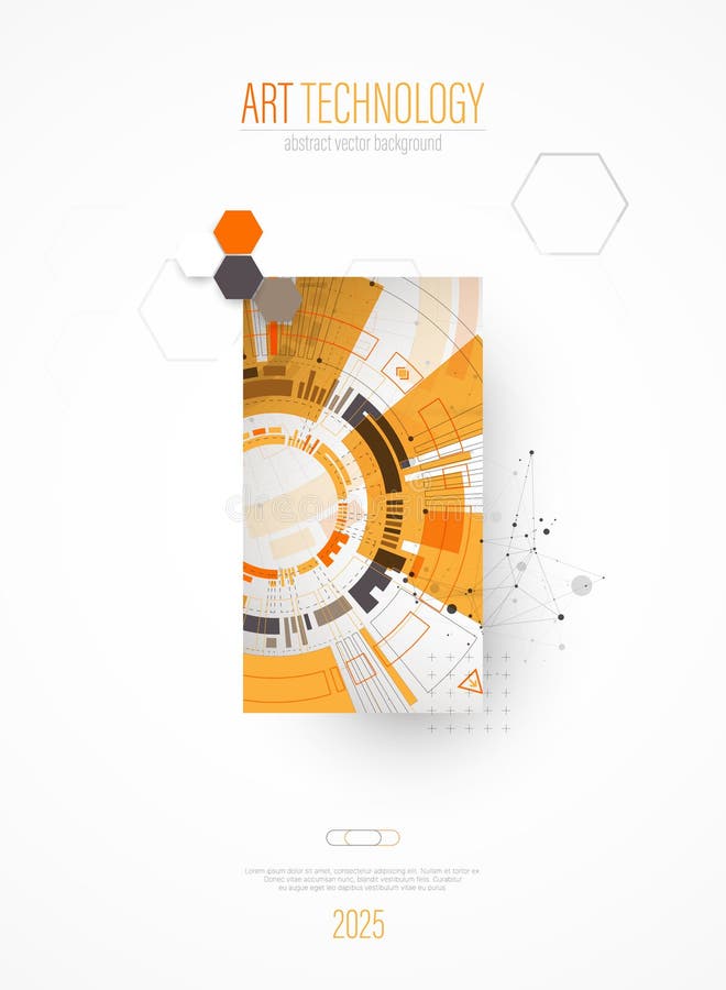 Modern Technology Design for Posters. Page Layout. Futuristic ART ...