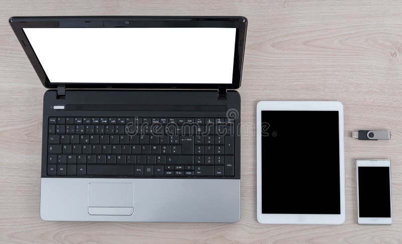 Modern technology devices stock photo. Image of desk - 67618040