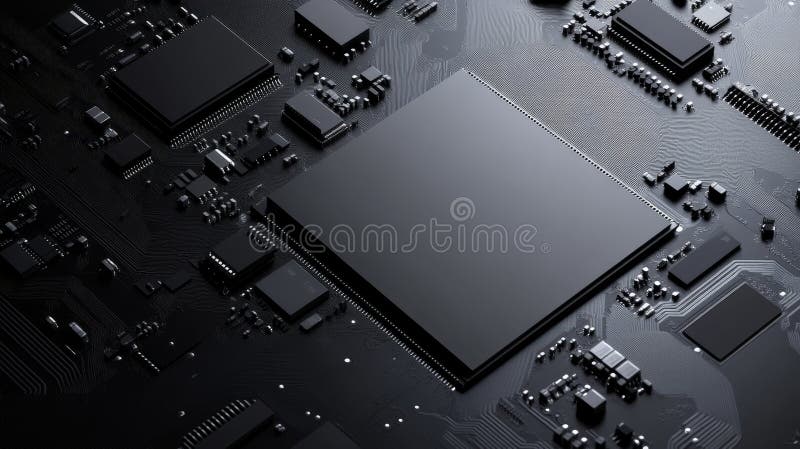 Dark Circuit Board Technology Modern Technology Digital Future ...