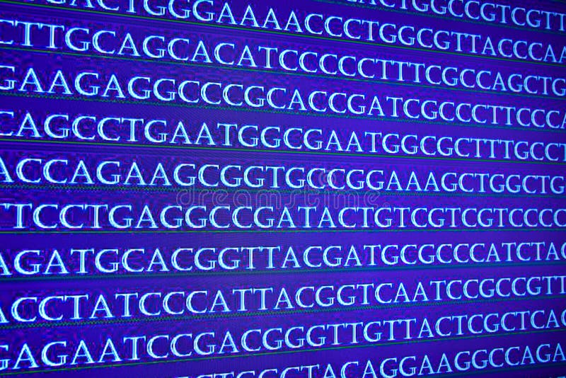 Modern Technology: DNA Sequencing. Stock Illustration - Illustration of ...