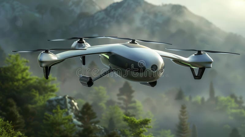 Modern Technology. Drones are Unmanned Aerial Vehicles Used for Various ...