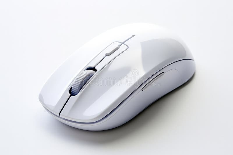 Modern Technology in the Form of a Computer Mouse on a Gray Background ...