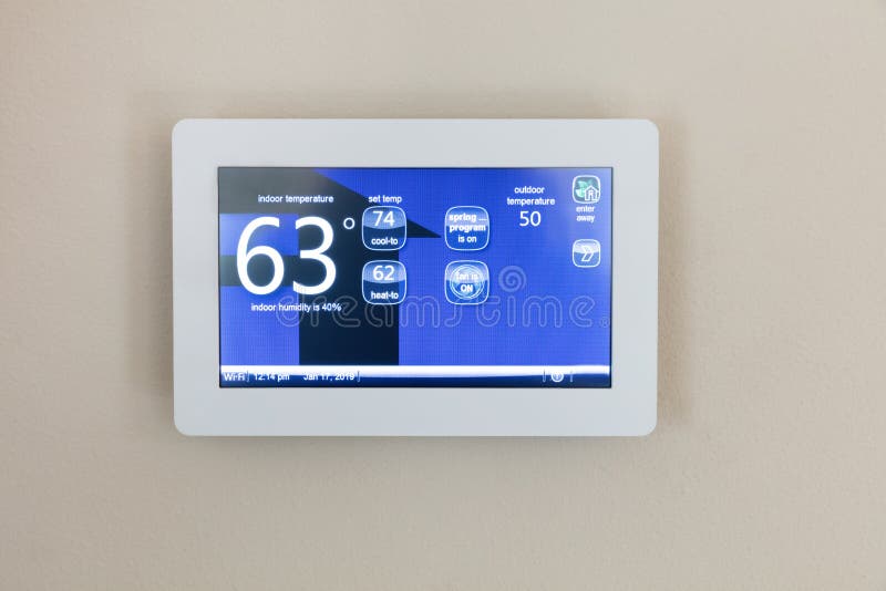 Modern Technology Heating and Cooling Digital Touch Screen Thermostat ...
