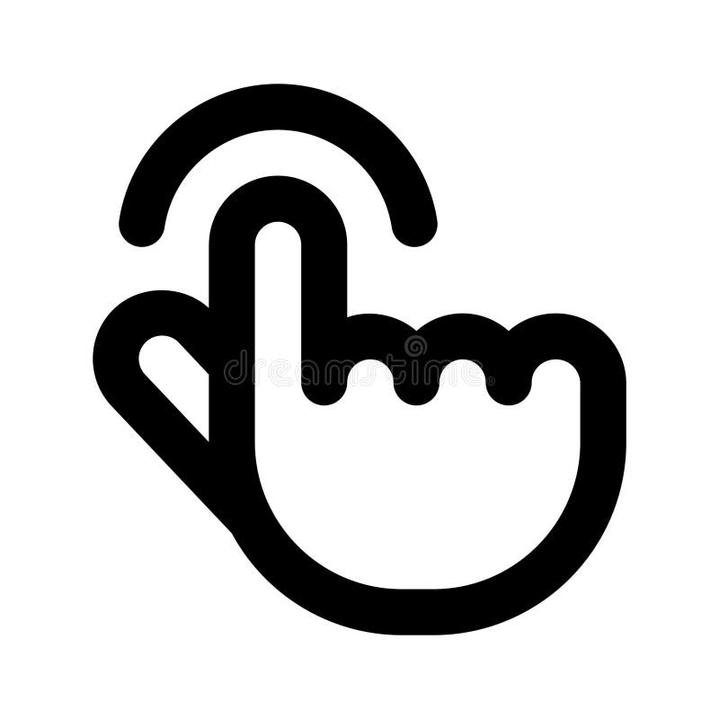 Modern Technology, Icon of Finger Tap, Editable Vector Design Stock ...