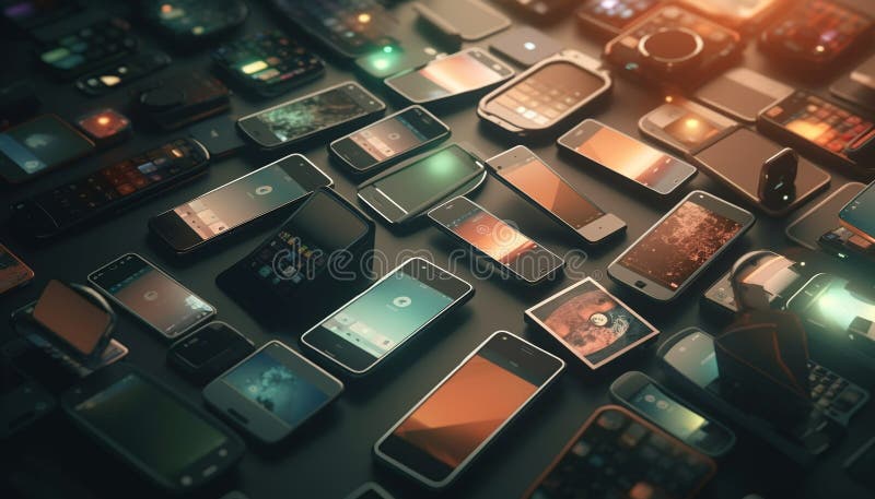 Modern Technology Illuminates Global Communication with Shiny Equipment ...