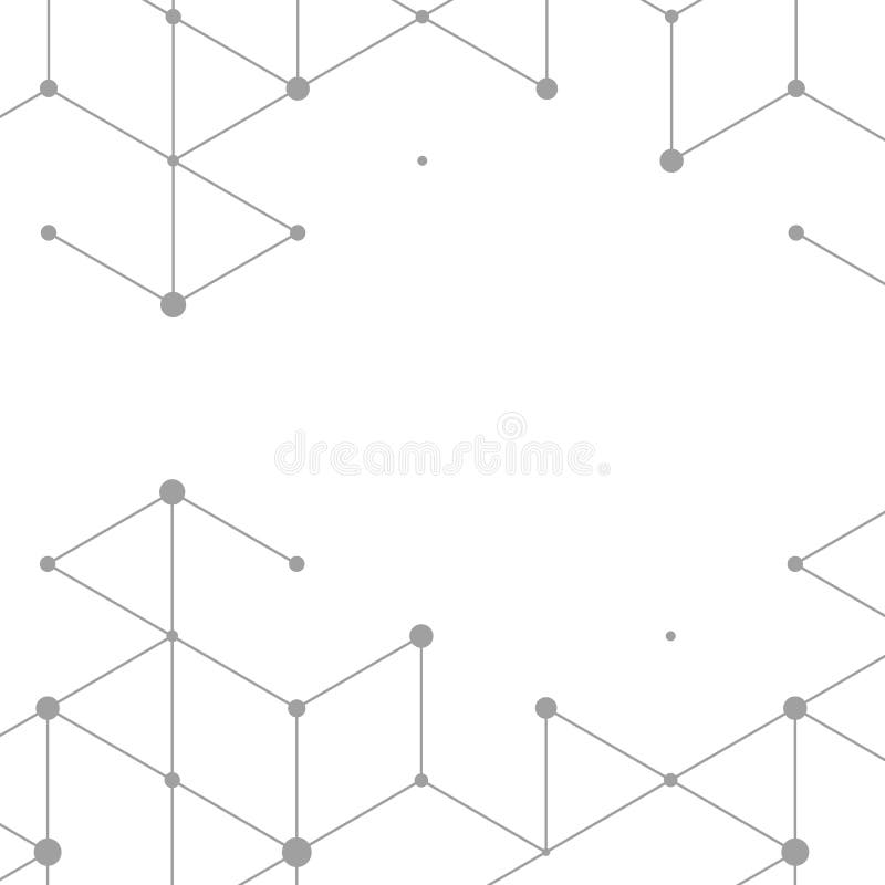 Modern Technology Illustration with Square Mesh Stock Vector ...