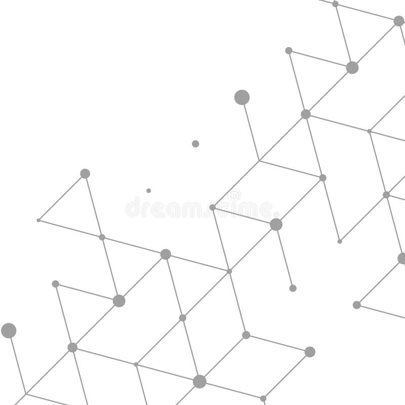 Modern Technology Illustration with Square Mesh Stock Vector ...