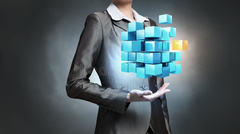 Modern Technology Integration Concept Stock Photo - Image of female ...