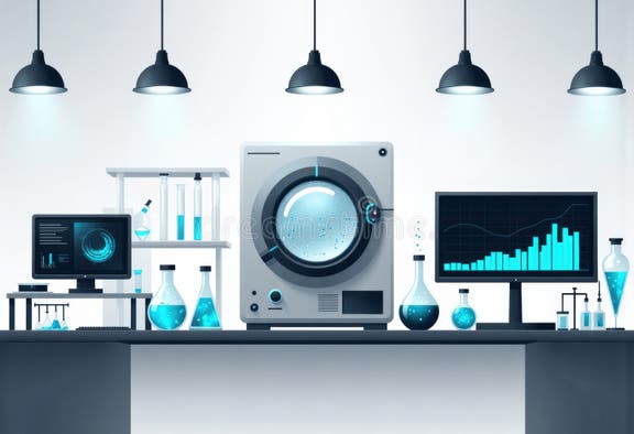 Modern Technology Laboratory Featuring Advanced Research Equipment and ...