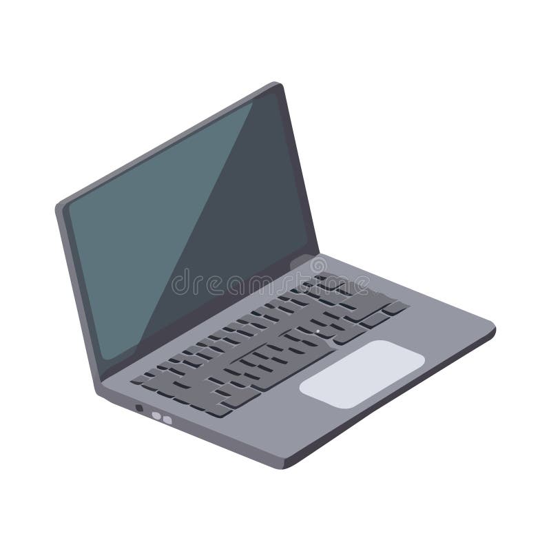 Modern Technology Laptop Communication Stock Vector - Illustration of ...