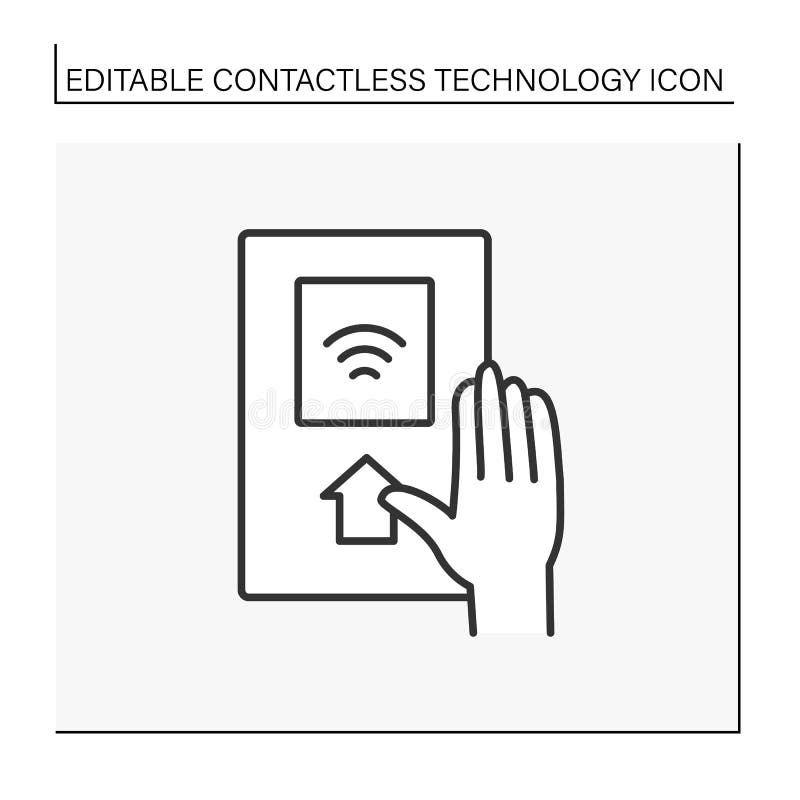 Touchless Technology Stock Illustrations – 575 Touchless Technology ...