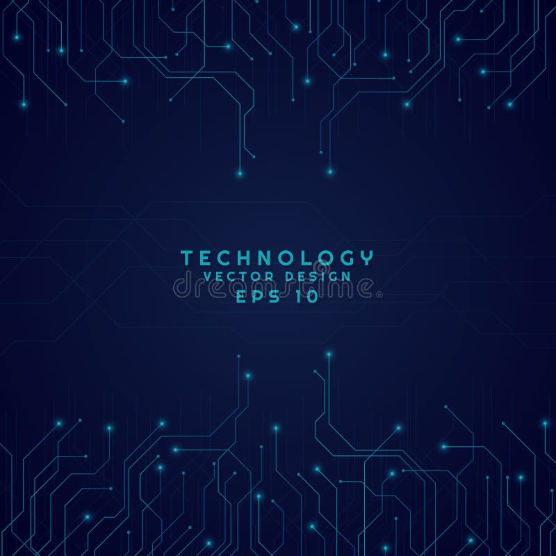 Modern Technology Line Pattern Art Banner Design Color Dark Tone Shine ...