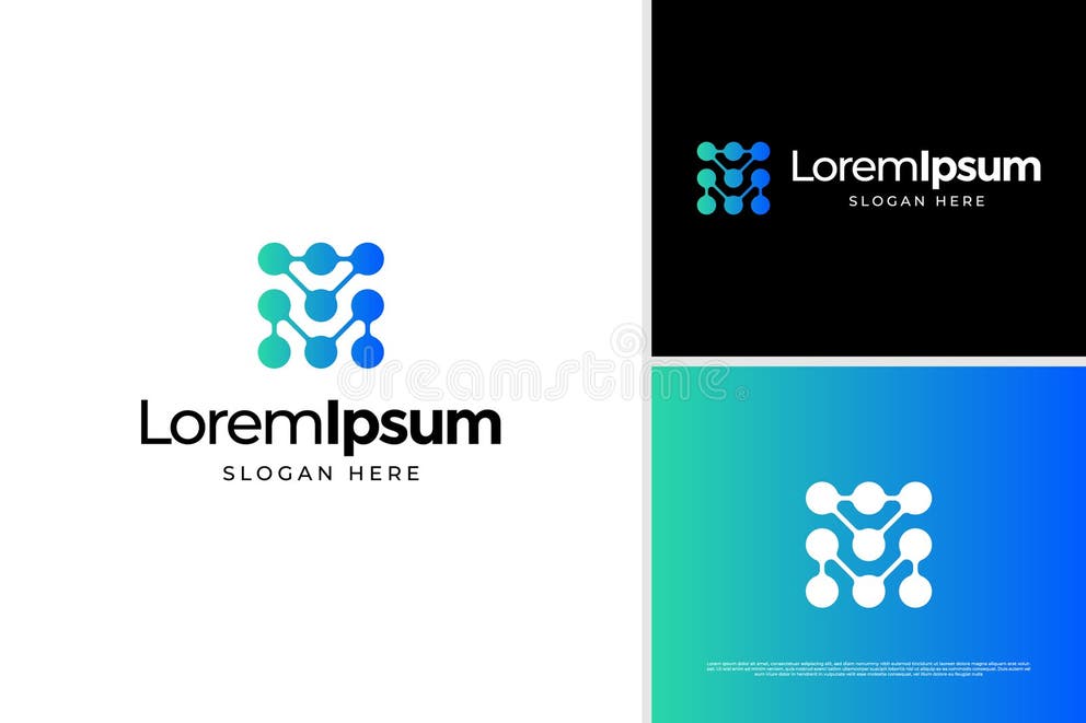 Modern Technology Logo Design Concept. Digital Tech Logo Vector Stock ...