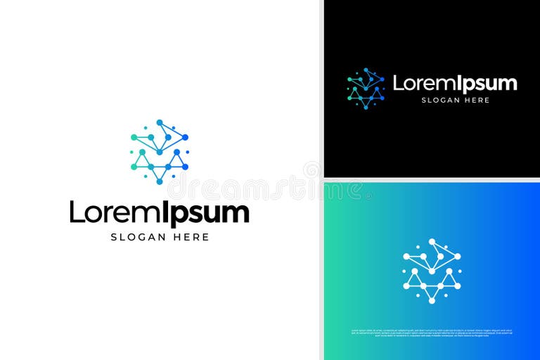 Modern Technology Logo Design Concept. Digital Tech Logo Vector Stock ...