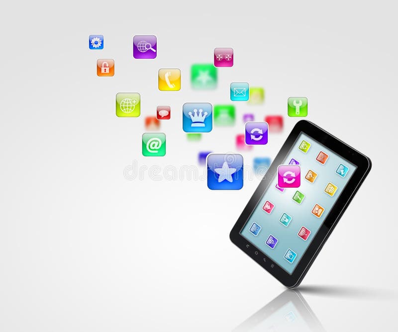 Modern technology media stock photo. Image of collage - 30490454