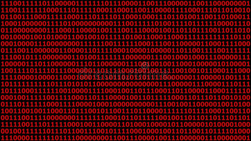 Modern Technology Red Hex Code Concept. Digital Abstract Background ...