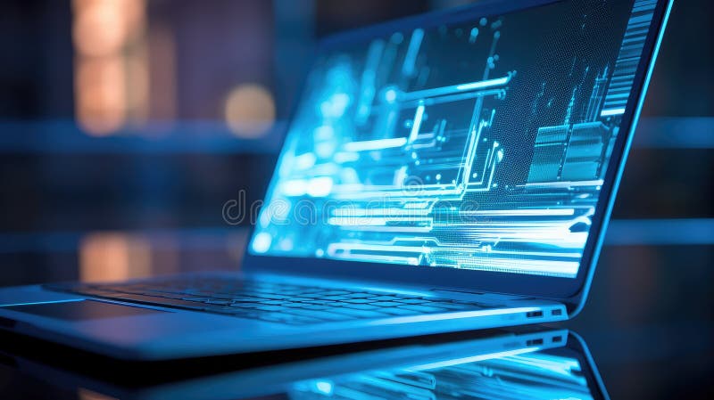 Modern Technology Refresh the Second Photo Shows Stock Illustration ...