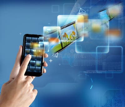 Modern Technology Smartphone Stock Image - Image of futuristic, film ...