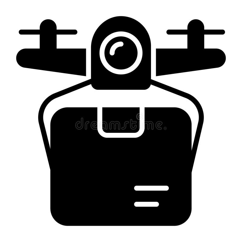 Modern Technology Vector of Drone Delivery, Premium Icon Design Stock ...