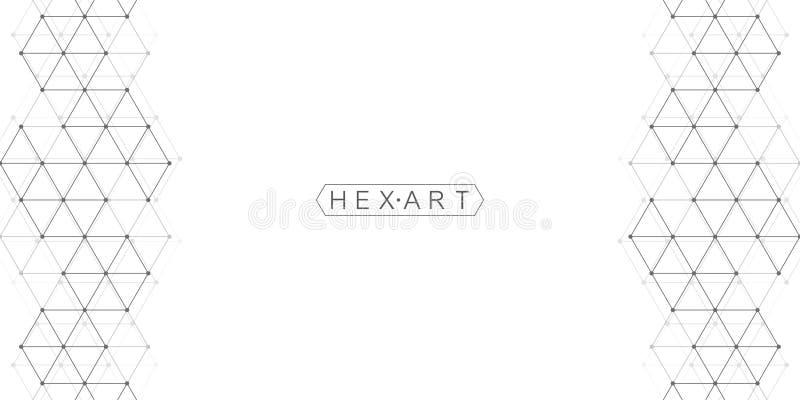 Modern Technology Illustration with Square Grid. Technology Banner ...