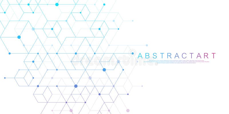 Modern Technology Vector Illustration with Square Grid. Technology ...