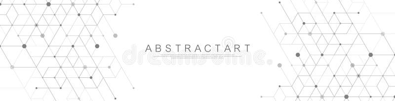 Modern Technology Vector Illustration with Square Grid. Technology ...