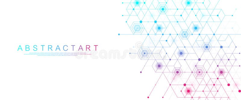 Modern Technology Vector Illustration with Square Grid. Technology ...