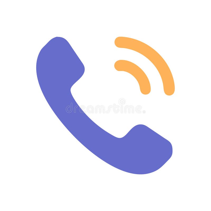Modern Telephone Receiver Icon for Communication Stock Vector ...
